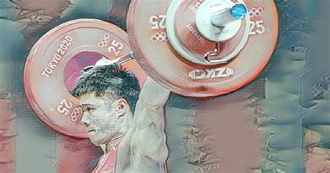 Chinas Li Fabin Wins 2nd Asian Weightlifting Title Li Fabin Of China