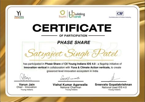 Satyajeet Singh Patel On Linkedin Innovation Sustainability Ciiyoungindians Ids4