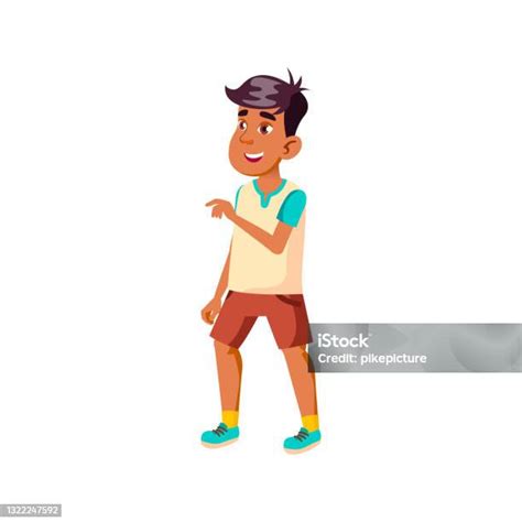 Remaja Lakilaki Mengejek Dan Menunjuk Dengan Jari Kartun Vektor