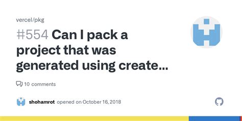 Can I Pack A Project That Was Generated Using Create React App Issue