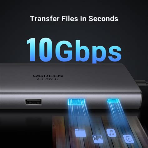 Ugreen Revodok Pro 109 9 In 1 Usb C Hub 10gbps Usb 32 4k60hz Hdmi