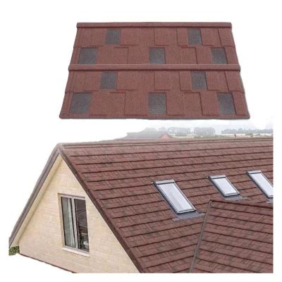Low MOQ Milano Stone Coated Metal Roof Tile In Nigeria Composite Slate