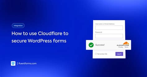 Cloudflare Turnstile Integration With Online Forms Best Captcha Free Experience Fluent Forms