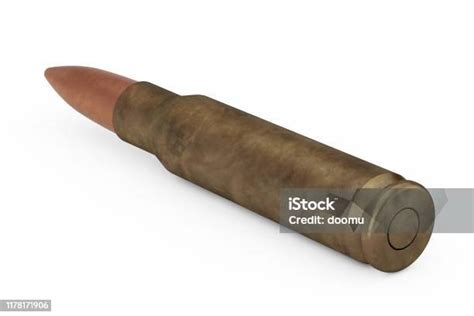 자동 소총 762 Mm 구경 금속 총알 3d 렌더링 총알에 대한 스톡 사진 및 기타 이미지 총알 구경 구리 Istock