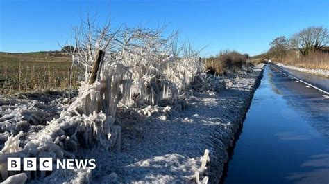 Icy Patches On Wiltshire Road Causing Dangerous Conditions