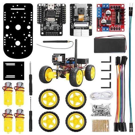 W 4wd Smart Car Esp32 Camera Wifi Automation For Arduino Programming