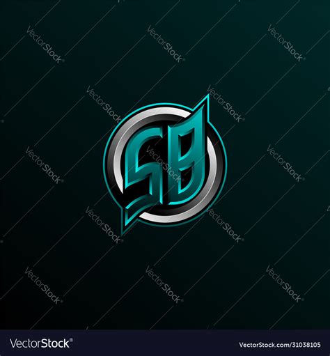 Initial Sb Logo Design Royalty Free Vector Image