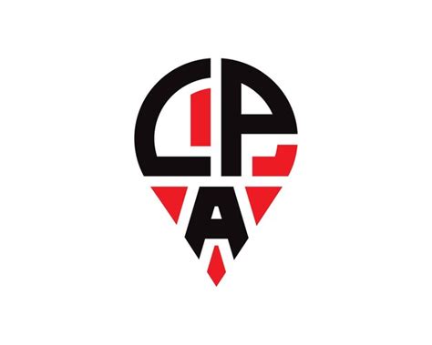 Premium Vector Lpa Letter Location Shape Logo Design