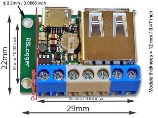RSLogger Module Industrial RS 232Cデータロガー端子台タイプ 外付けUSBメモリ対応 電源DC5 24V 通販ショップ エレファイン