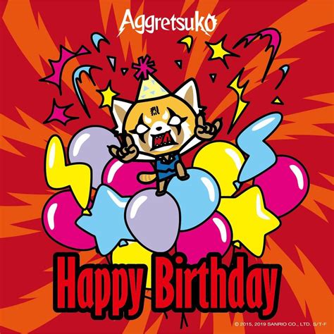 Happy Birthday Aggretsuko Birthday Birthday Cards Cards