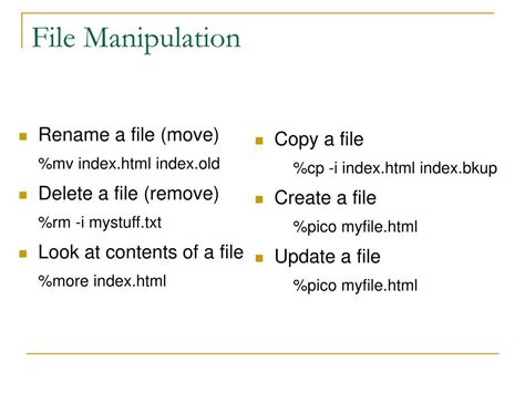 Ppt Basic Unix Powerpoint Presentation Free Download Id1405362