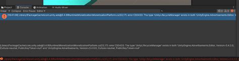 C Unity Error Type X Exist In Both A And B Game Development