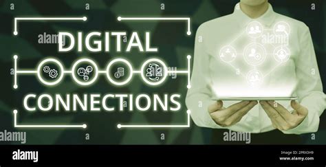 Text Caption Presenting Digital Connections Business Concept Powerful