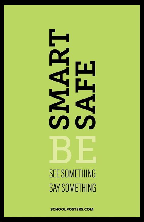 School Safety Poster School Safety Safety Posters School
