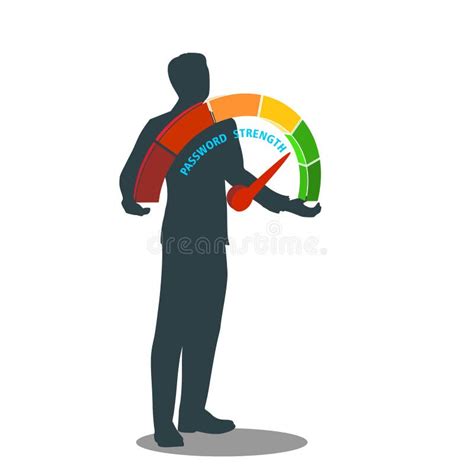 password strength concept stock illustration illustration of gauge