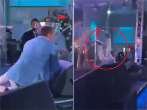 Horia Brenciu a căzut pe scenă Imaginile au devenit virale M am