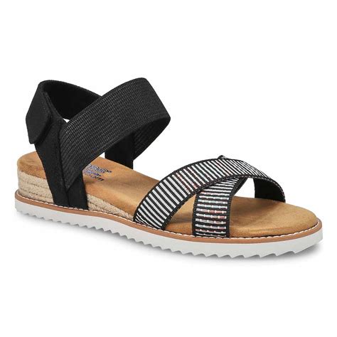 Skechers Womens Desert Kiss Cross Strap Sand