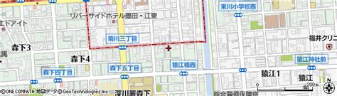 東京都江東区森下5丁目18 7の地図 住所一覧検索｜地図マピオン