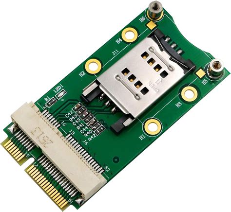 Mini Pci E Adapter With Sim Card Slot For 3g 4g Wwan Lte Gps Card With