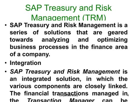 Sap Treasury Management Ppt