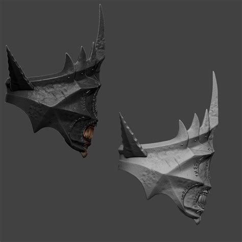 Display Purposesthe Lord Of The Rings Mouth Of Sauron Art Mask 3d Model