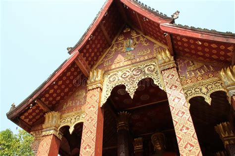 Buddhist Temple Wat Sensoukharam In Luang Prabang Laos Stock Image