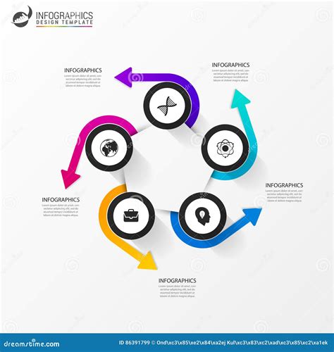 Concept D Infographics Calibre Pour Le Diagramme Vecteur Illustration De Vecteur Illustration