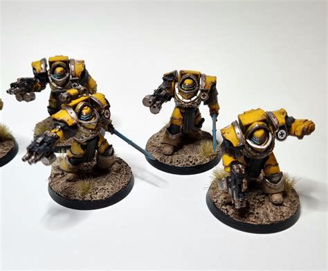 First 5 Cataphractii Terminators For My Brothers Imperial Fists Are Ready For Battle R