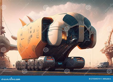 Autonomous Cargo Transport System Carrying Goods And Supplies To Different Parts Of A