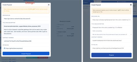 Governance UI Fixes Issue Bancorprotocol Webapp GitHub