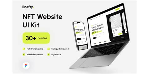 Enefty NFT Website UI Kit Figma