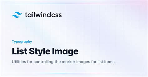 列表样式图片 Tailwind Css 中文