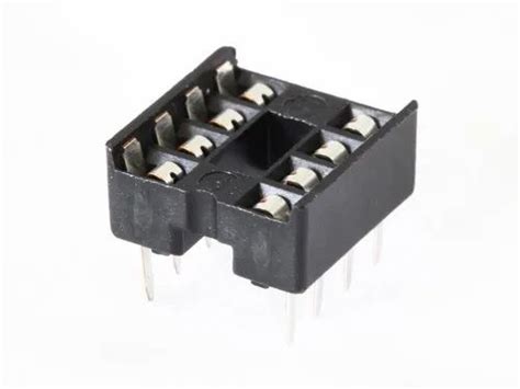 8 Pin 8pins Dil Dip Ic Socket Pcb Mount Connector Ic Base At Rs 0 64