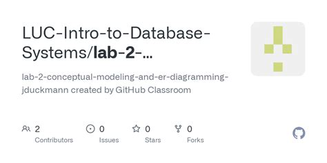 GitHub LUC Intro To Database Systems Lab 2 Conceptual Modeling And Er