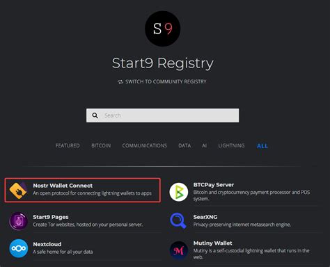 connect your startos node to any app with nwc