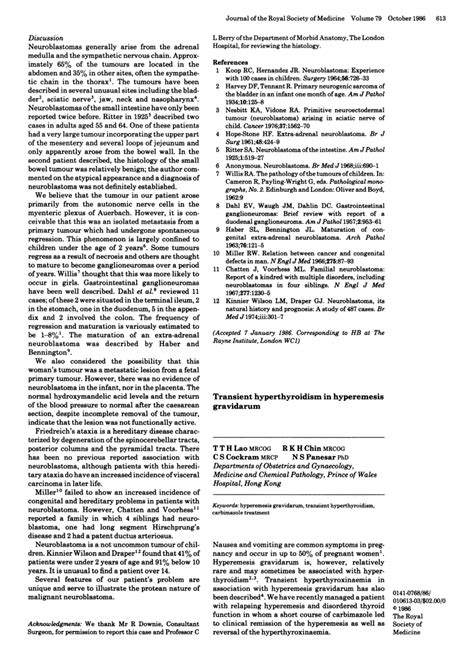 Pdf Transient Hyperthyroidism In Hyperemesis Gravidarum