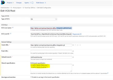 Integrate TeamCity With Git Flow