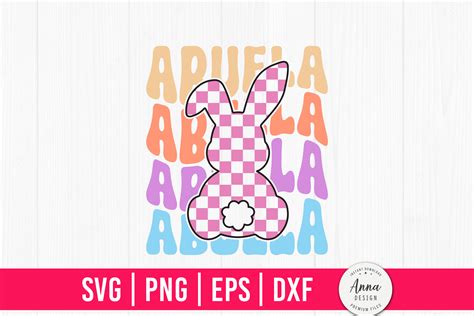 Abuela Retro Easter Bunny Graphic By Anna Design · Creative Fabrica