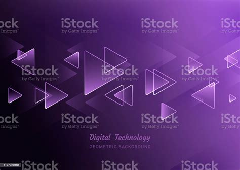Triangle Geometric Abstract Background Dark Space Wallpaper Technology Digital Web Flat Stock
