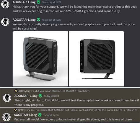 Amd анонсувала Radeon Rx 7650m Xt — зовнішню відеокарту від Aoostar