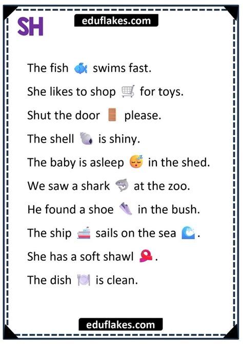 Digraph Sentences Worksheets 25 Free Pdf Eduflakes Phonics English