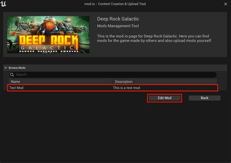 Mod Creation Tool Mod Io Official Documentation