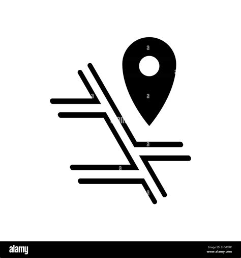 Map Pointer Vector Isolated Pin Gps Navigation Icon Symbol Transportation Technology On White