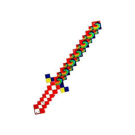 Juguete Espada Minecraft Niños Led Sonido Dizfras Baterias Borde Azul