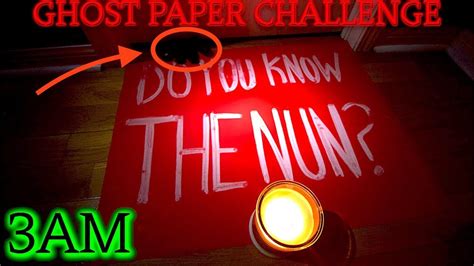 THE MOST TERRIFYING GHOST PAPER CHALLENGE AT 3AM EVER GONE WRONG