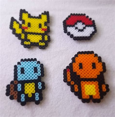 Pokemon Perler Bead Pins Pokemon Perler Beads Perler Bead Disney