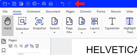 Quick Access Toolbar Xodo