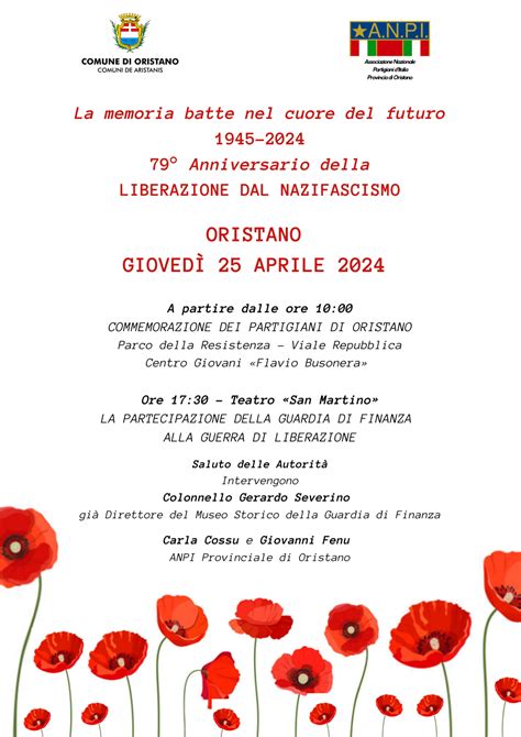 25 Aprile Il Programma Delle Iniziative Per La Festa Della