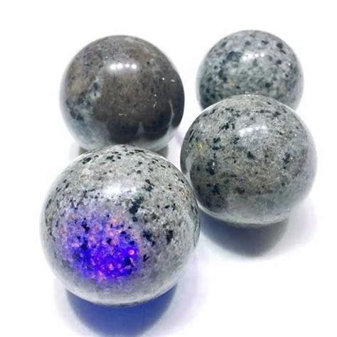 Natural Gray Yooperlite Sphere Ball Uv Glowing Stone Yooperlite For
