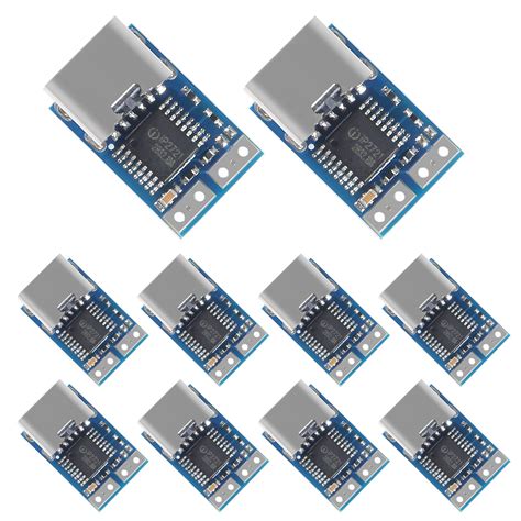 AITRIP 10pcs USB C PD 12V DC Fixed Voltage Power Trigger Module 5A Type C Female Input C29